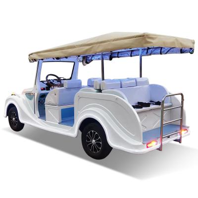 China 11 Seater Electric Classic Car Travel Retro Sightseeing Car With Awning For Adults for sale