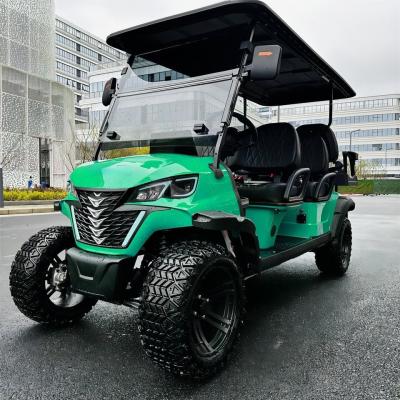 China Aanpasbare golfkar met meerdere zitplaatsen 4 zitplaatsen geavanceerde lithium-ion batterij Te koop
