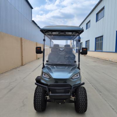 Cina Street Legal Custom Grigio Blu Utility Electric Golf Cart 6 posti Famiglia Lithium Off Road pneumatici in vendita