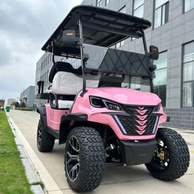 Carro de golf ecológico de 4 plazas para prácticas empresariales sostenibles