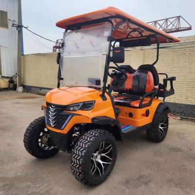 中国 バイブラントオレンジ 中国 電動オフロードゴルフカート KK2+2 座席 販売のため