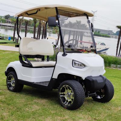 Cina Pieno di energia 2 + 2 posti Carro da golf off-road rosso Auto a trazione elettrica attraversa senza intoppi paesaggi complessi in vendita