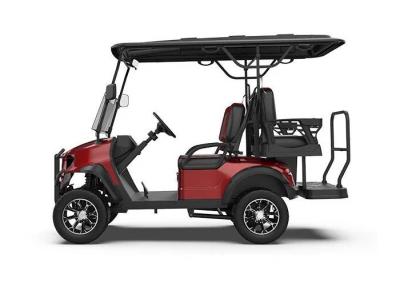 Cina Basso profilo colore borgoña lusso e nobile carrello da golf elettrico a 4 posti 72v batteria al litio pneumatici fuoristrada può conquistare tutti i tipi di strade accidentate in vendita