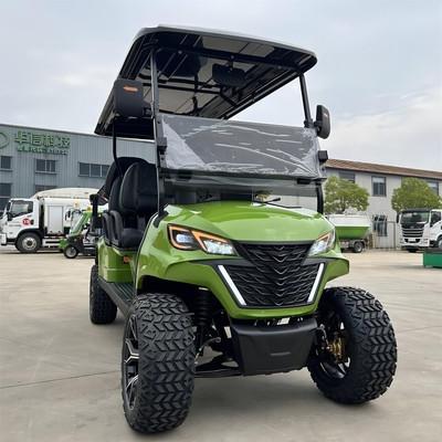 Cina Green Six-seater Electric Off-Road Luxury Golf Cart Batteria al litio dotata di pneumatici off-road da 14 pollici in vendita
