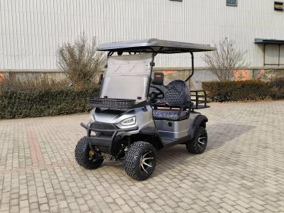 China Caminhão de golfe elétrico de 2+2 lugares de cinza prateado Bateria de lítio personalizada com cor e logotipo e fornece certificação CE à venda