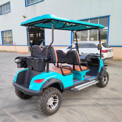 China Electric 4 Seater Off-Road Golf Cart With Underseat Storage Compartment And 220V Charging Input Voltage for sale