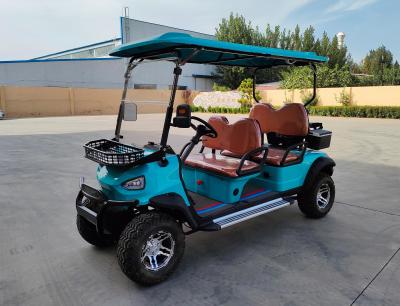 China Electric 4 Seater Off-Road Golf Cart With Underseat Storage Compartment And 220V Charging Input Voltage for sale