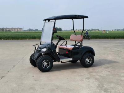 China Golfplaats 2 zitplaatsen golfkar met 3,9 meter minimale draaiband en LCD-instrumentenpaneelbord Te koop