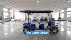 Blue  Seater Golf Cart EV