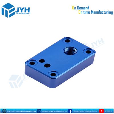 China High Precision CNC Machined Blue Anodized Aluminum Parts with Corrosion Resistance and Lightweight Strength for sale