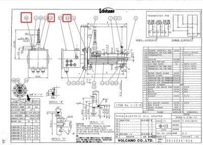 Cina VOLCANO Marine Boiler Parts/radiatori di olio elettrici VJP-90 EHDM-4.6 (m.) - tipo di VJ in vendita