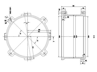 Cina Dimensione 700*680*540mm dell'imballaggio del peso lordo 120kg Marine Diesel Parts Cooling Jacket dell'UOMO 6L42MC in vendita