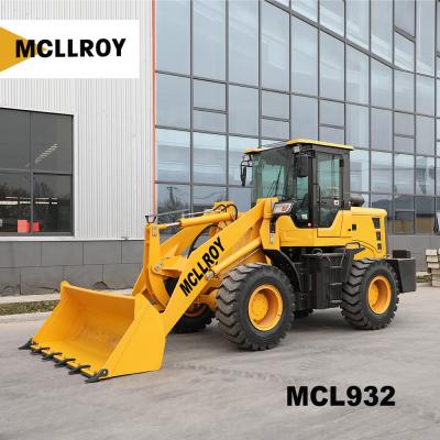 China 58kw 79hp Power Compact shovel Wheel Loader, MCL932 ZL932 Shovel Bucket Wheel Loader for sale