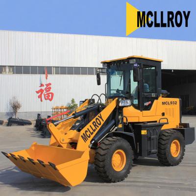 China 1800Kg Rated Load Tractor Wheel Loader Mini With Mechanical Joystick for sale