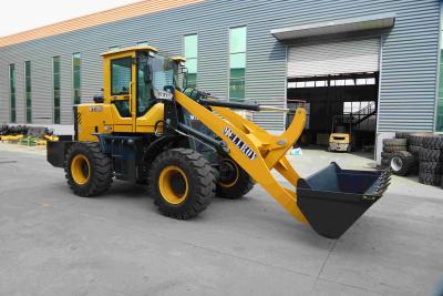 China Multifunctionele Mini 1,5 Ton Wheel Loader 3200mm het Dumpen Hoogte Te koop
