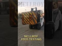 35.4KW Counterweight Forklift Operating Weight 3500kg 3.5 Ton FD35