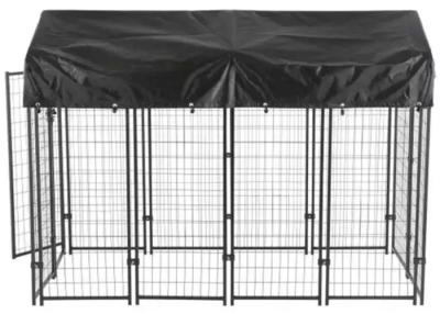 China Perrera durable del funcionamiento del perro, jaula al aire libre grande del perro con la cubierta impermeable en venta