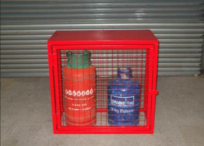 China El cilindro de gas industrial del color rojo enjaula los diversos tamaños 800mmL*900mmH*430mmW en venta