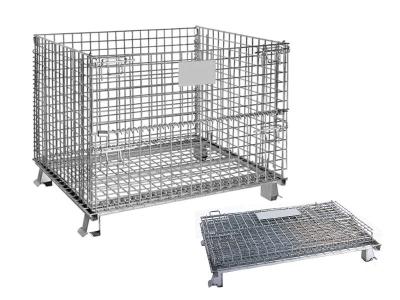 Cina Diametro galvanizzato del cavo del contenitore 4.8-6.0mm della rete metallica della gabbia di stoccaggio della maglia in vendita