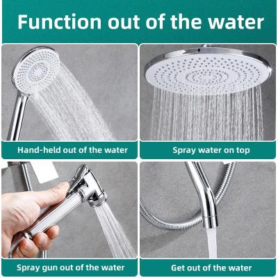 Cina Water Saving Rainfall 22mm Bathroom Shower Head Set With Hose in vendita
