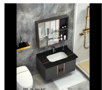 Cina Mildew Proof Bathroom Floor Storage Cabinet / Floor Mount Vanity Odm in vendita