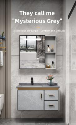 Cina Mirror Modern ODM Floor Bathroom Cabinet Fully Assembled in vendita