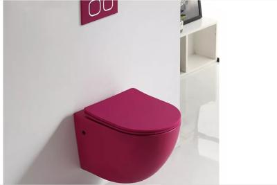 Cina Gabinetto fissato al muro del pezzo singolo di Hung One Piece Bathroom Toilet della parete in vendita