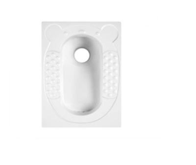 Cina Wc di pulizia della glassa che occupa Pan Turkish Style Squat Toilets che arrossisce montaggio in vendita
