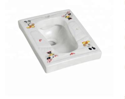 Cina Sgrossatura di Pan Toilet Porcelain Squat Toilet 300mm 400mm di edificio occupato dell'avorio dentro in vendita