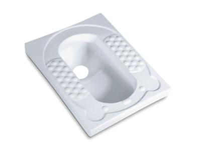 Cina Edificio occupato semplice ceramico Pan Toilet Anti Odor Toilet del pedale fisso in vendita