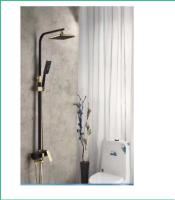 China Rainfall Bathroom Shower Head Set Thermostatic Control Complete Brass for sale