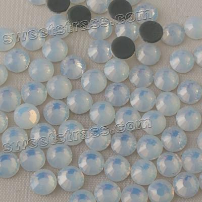 China MC Flatback Crystal Hot fix Loose Rhinestone White Opa Trims Accessories Bags Shoes Dress Jewelry Studsl for sale