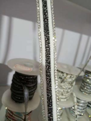 China Hot Fix Rhinestone Webbing Crystal Trimmings Weave Strip Wist Watch Belt Shoes Ornament Iron-on Banding for Clothing for sale