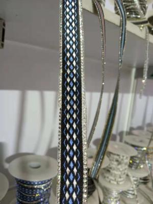 China Rhinestone Trimming Crystal Weave Strip Hot Fix Banding Clothes Handbags Fashion Home Application Ornament for sale