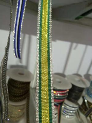 China Hot Fix Weave Crystal Trimmings Resin Strip Glass Stones Rhinestone with Weave Banding Fashion Decoration Garment Trim for sale