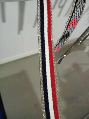 China Crystal Iron-on Hot Fix Rhinestone Trims Strip Hot Fix Weave Strip Rhinestone Trimming Banding Chain for sale