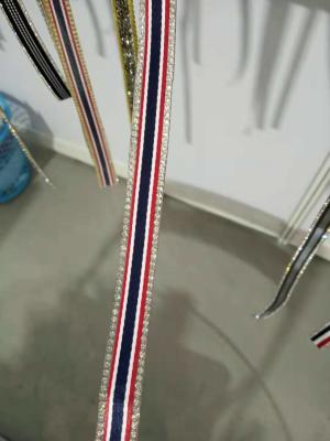 China Hot Fix Weave Crystal Trimmings Resin Strip Glass Stones Rhinestone with Weave Banding Fashion Decoration Garment Trim for sale