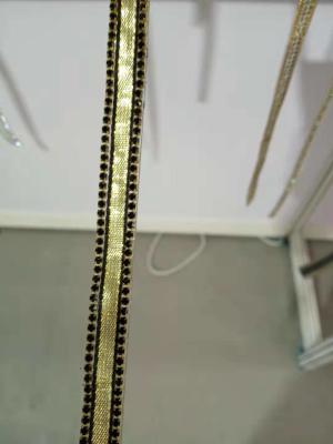 China Hot Fix Weave Crystal Trimmings Resin Strip Glass Stones Rhinestone with Weave Banding Fashion Decoration Garment Trim for sale
