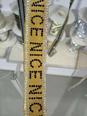 China Letter Strips with Rhinestones Sportswear Trim Fashion Accessories Garment Dress Shoes Ornaments for sale