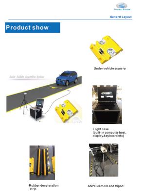 China Fixed Waterproof IP67 Under Vehicle Video Surveillance System with High Resolution Scanning Camera for sale