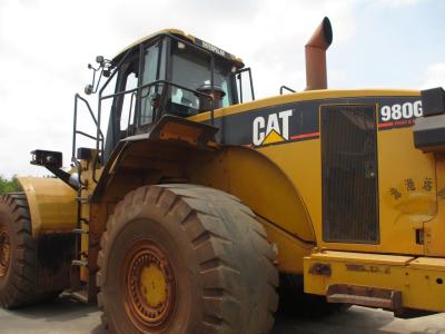 China 980G de gebruikte Caterpillar-grote lader van de Wiellader voor verkoop Egypte Marokko Oeganda Te koop