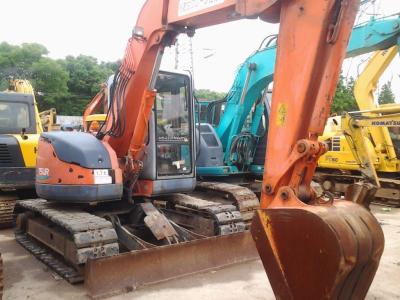 China gebruikte minigraafwerktuighitachi ex75-1 van het het kruippakjegraafwerktuig van Japan mini het kruippakjetractor Te koop