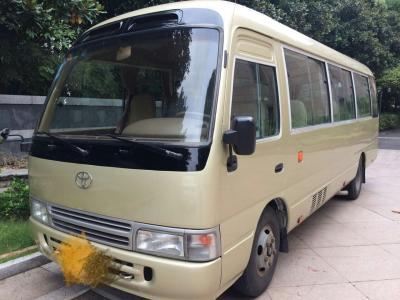 China used Toyota coaster bus left hand drive  diesel  engine 6 cylinder city service bus  luxury coach bus ball nut for sale
