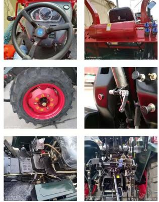 China Fabrik-Versorgung 4*4 drehte getriebekasten-Brennstoffdieselschlepper 35HP 45HP 55HP 60HP 4WD gehenden Dieselmit Vorderseite lo zu verkaufen