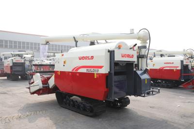 China RL（4LZ-6.0P）102hp TRACK COMBINE HARVESTER crops rice grain tank combine machinery MADE IN CHINA Te koop