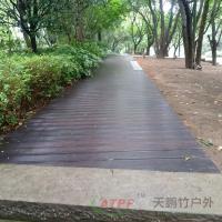 Quality Carbonized Bamboo Pressure Treated Deck Lumber 8 Inch Deck Boards for sale