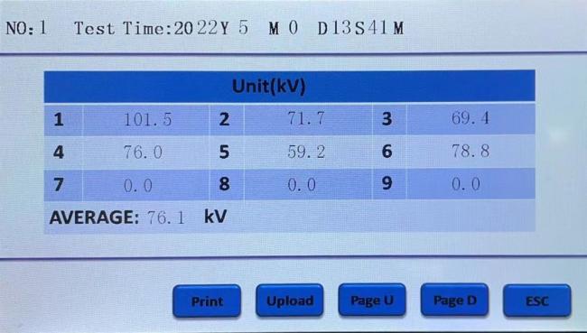 80kv Single Cup Digital Touch LCD Transformer Oil Dielectric Strength Tester