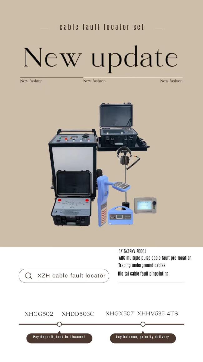 Xzh Test Manufacturer High Quality CE Portable Trolley 32kv 8kv 16kv 2000j Underground Cable Fault Locator