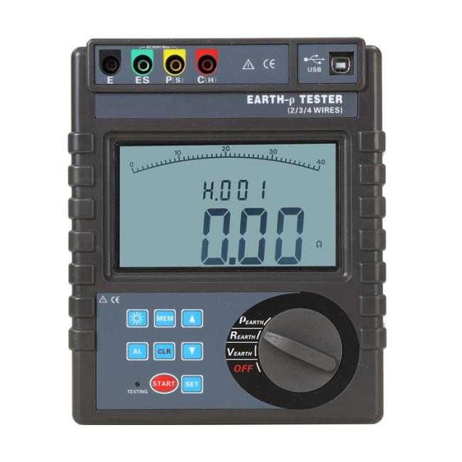 XHDJ705 Digital Ground Resistance Tester showing front panel