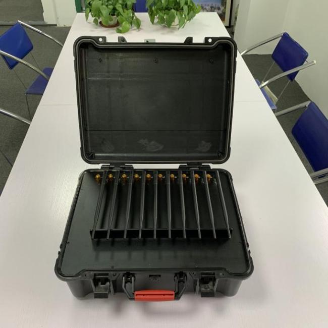 100-240V AC Adapter Portable Cell Phone Jammer 2G 3G 4G 5G WiFi GPS Low Battery Alarm 0